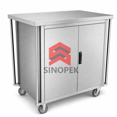 China Sterile Supply Transport Cart | Enclosed CSSD Sterile Goods Transfer Cart | Cleanroom Grade for sale