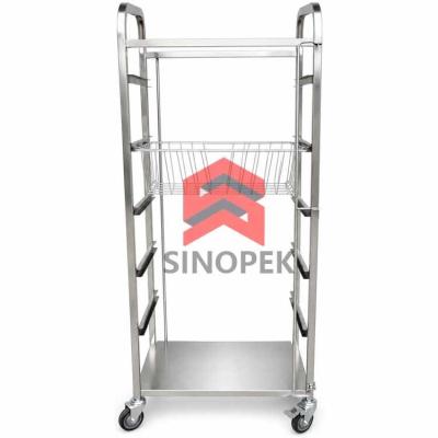 China Instrument Basket Transport Rack | Mobile CSSD Basket Transfer Rack | Cleanroom Grade for sale