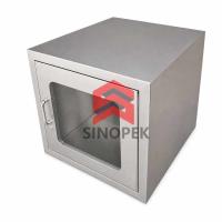 China Single-Unit Double-Door Interlocking Pass Box | Stainless Steel Cleanroom Transfer Window | Cleanroom Grade for sale