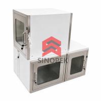 China Single-Unit Double-Door Interlocking Pass Box | Stainless Steel Cleanroom Transfer Window | Cleanroom Grade for sale