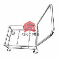 China Basket Transport Cart | CSSD Instrument Basket Transport Trolley | Cleanroom Grade for sale