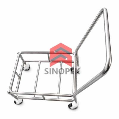 China Basket Transport Cart | CSSD Instrument Basket Transport Trolley | Cleanroom Grade for sale