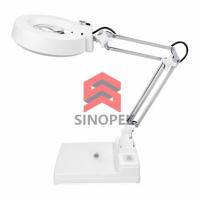 China Medical Desktop Magnifying Lamp | Bench Inspection Magnifier Light | Laboratory Grade for sale