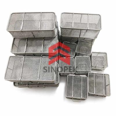 China Precision Wire Mesh Basket | Fine Mesh Component Basket with Controlled Aperture | Cleanroom Grade for sale