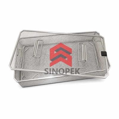 China Fully Perforated Mesh Basket (A Version) | Chamfered-Corner Perforated Basket with Lid | Cleanroom Grade for sale