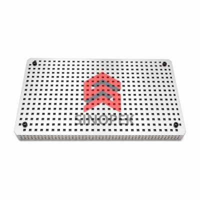China Fully Perforated Mesh Basket (C Version) | Low-Walled Open Perforated Tray with Chamfered Ends | Cleanroom Grade for sale