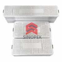 China Aluminum Alloy Disinfection Box | Perforated Endoscope Case with Slotted Brackets and Comb Rail Panel | CSSD Grade for sale