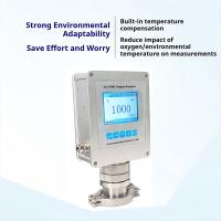 China Digital LCD Trace Oxygen Gas Analyzer Electrochemical O2 Gas Meter With Alarm for sale
