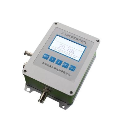 China Zirconium Oxide Dual Ion Flow Oxygen Gas Analyzer Detector O2 Analyser With Sound Alarm O2 Measurement Range Up To 25% for sale