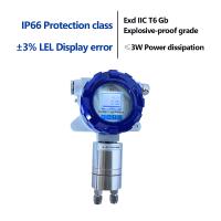 China Industrial Hydrogen Gas Detector 0-100ppm H2 Concentration Tester Monitor With Sound Light Alarm for sale