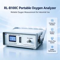 China Industrial Portable Gas Analyzer O2 Purity Detector With LCD Display Metal Construction for sale