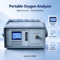 China Industrial Portable Gas Analyzer O2 Purity Detector With LCD Display Metal Construction for sale