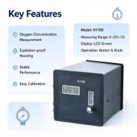 China Online Explosion Proof Oxygen Gas Analyzer With Sound Alarm In Hydrogen Service Conditions for sale