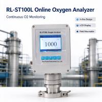 China Trace Oxygen O2 Gas Analyzer Digital LCD Display Electrochemical Sound Alarm For Meter Gas for sale