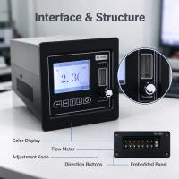 China Metal Portable Trace Oxygen O2 Gas Analyzer Digital LCD Display For Meter Detector for sale