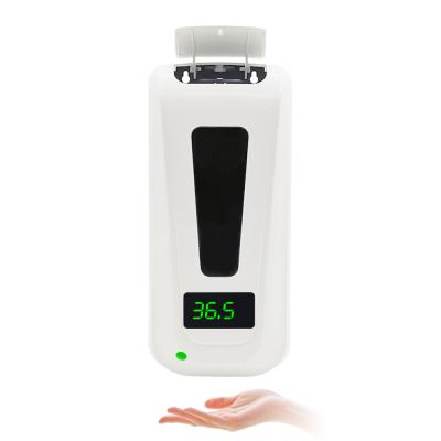 China Foam Soap Dispenser Non Contact Foaming 2000ml Liquid Soap Hand Sanitizer Sprayer Thermometer Digital Infrared Temperature and Sanitizer Dispenser for sale
