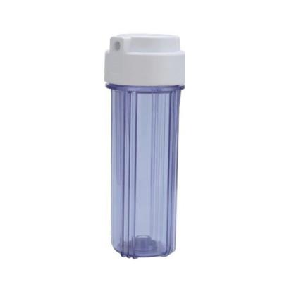 China 10 Inch Single Clear Water Filter Housing 1/4