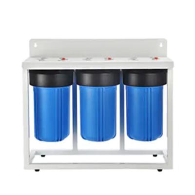 China High Flow 3 Stage Jumbo Filter Housing Whole House Water Filter Systems for sale