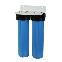 China Triple Stage Big Blue Filter Housing Whole House Water Filter System With Bracket for sale