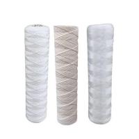 China Industrial String Wound Cotton Glass Fiber Water Filtration Cartridge With PP Yarn for sale