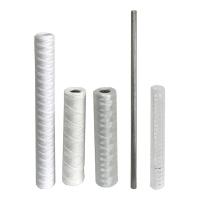 China 10 Micron PP Cotton Yarn String Wound Sediment Filter With Plastic Metal Skeleton for sale