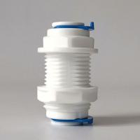 China Push In To Connect Straight Quick Connect Bulkhead Fittings 1/4 Inch 3/8 Inch for sale