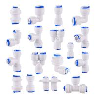 China Aquarium Water Filter Connection Fittings RO Hose Fitting Tee Coupling Adapter for sale