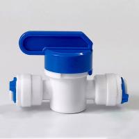China POM Equal Straight Tube Ball Valve Connector 1/4