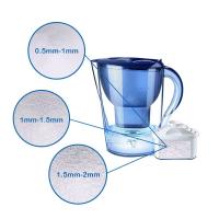 China Clear Water Pitcher Calcium Sulfite Balls Chlorine Removal Material Stones for sale