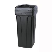 China Black Thickened Plastic Brine Tank 100L Square PE Salt Vessel for sale