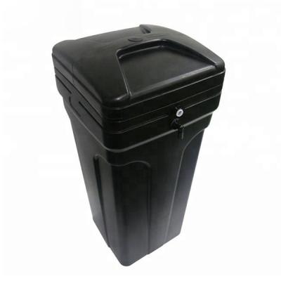 China Black Square Brine Tank 70 Liters Non Toxic Plastic Salt Brine Vessel for sale