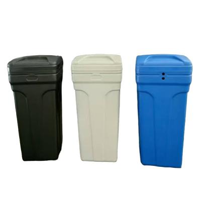 China 75L 100L Square Brine Tanks Black White Blue Colors Softening Salt Tank for sale