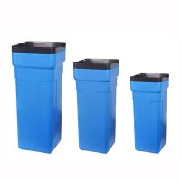 China Rectangular 60L 70L 100L Water Softener Brine Tank PE Salt Dissolving Tank for sale