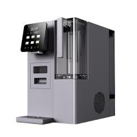 China Countertop Reverse Osmosis Water Purifier Hot Cold Water Dispenser Chew Ice Maker RO Water Purifier with UV Sterilization for sale