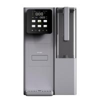 China Countertop Reverse Osmosis Water Purifier Hot Cold Water Dispenser Chew Ice Maker RO Water Purifier with UV Sterilization for sale