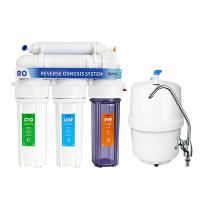 China Non-electric 75GPD Reverse Osmosis System with 304 Stainless Steel Faucet for Under Sink Water Purification for sale
