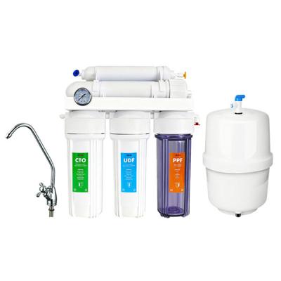 China Non-electric 75GPD Reverse Osmosis System with 5-Stage Filtration for Pure Drinking Water for sale