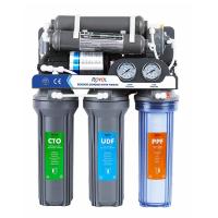 China Kitchen Under Sink 75GPD RO Water Systems with Dual Pressure Gauge for sale