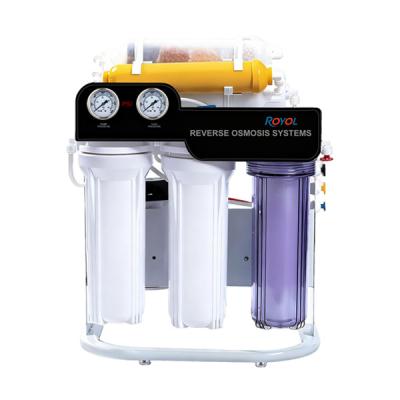 China 75GPD 5-Stage Reverse Osmosis System with 304 Stainless Steel Faucet for Clean Drinking Water for sale