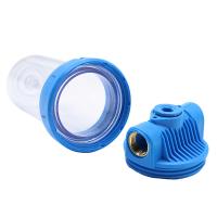 China 5-inch ABS Plastic + Brass Water Filter Housing with Mesh Filter Cartridges for Small-Flow Systems for sale