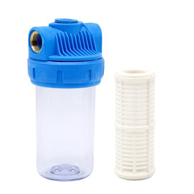 China 5-inch ABS Plastic + Brass Water Filter Housing with Mesh Filter Cartridges for Small-Flow Systems for sale