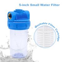 China 5-inch ABS Plastic + Brass Water Filter Housing with Mesh Filter Cartridges for Small-Flow Systems for sale