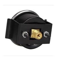China Brass Connection Water Pressure Gauge 60psi With Stents 40mm Black Iron Shell for sale