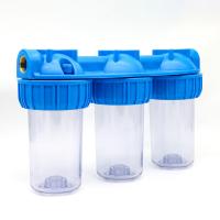 China 3-stage Clear 7-inch  Water Filter Housings Fit Standard 7