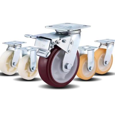 China Heavy Duty PA TPR PU PP Casters Industrial Stainless Steel Casters for sale