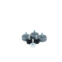 China Custom Size ABS/PS/TPU Plastic Caster Parts Overmolding Gear Bulk OEM for sale