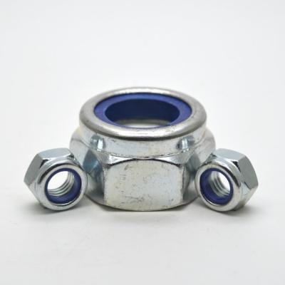 China Steel Hex Nylon Insert Lock Nut DIN985 Cold Heading Metric Nuts for sale