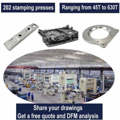 China OEM Sheet Metal Parts Manufacturer Auto Chassis Components Stamping for sale