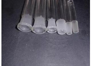 China High Purity Transparent Quartz Glass Female and Male Joint 99.9% Silica 1.5-20mm OD for sale
