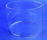 China High Purity Transparent Quartz Glass Crucible Flat Bottom 10ml to 120ml Capacity for sale